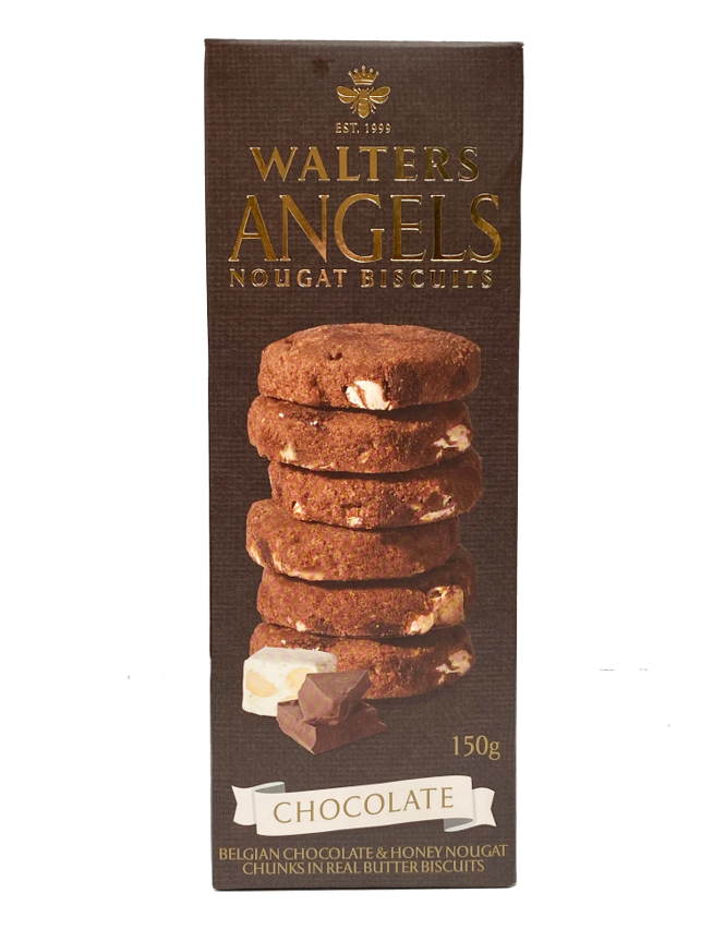 WALTERS ANGELS CHOCOLATE NOUGAT BISCUITS 150G – Healthy Hampers